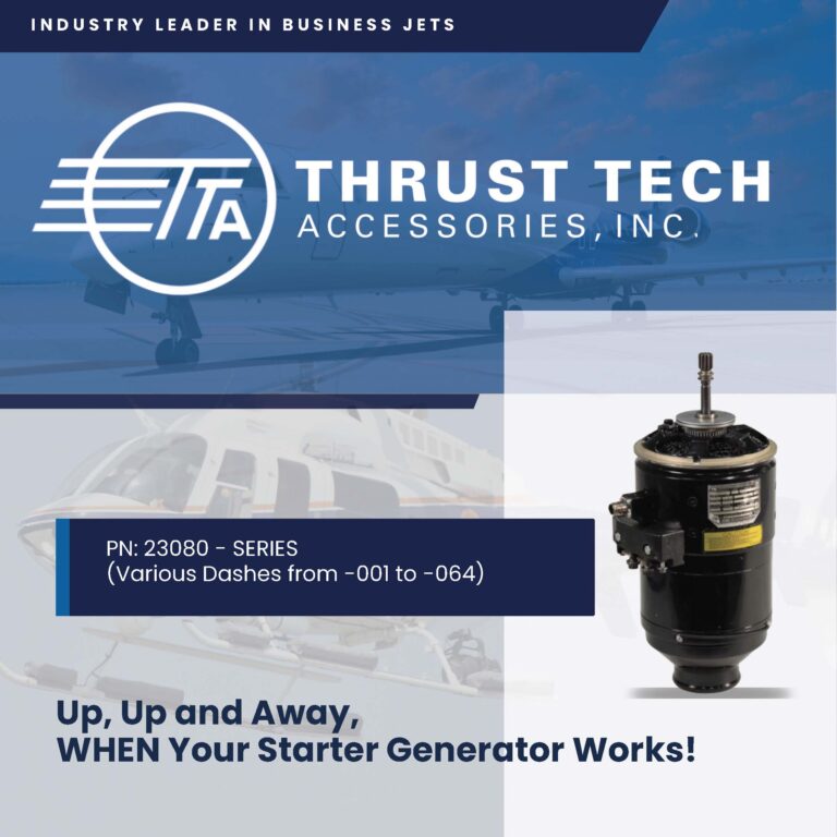 Up, Up and Away – WHEN Your Starter Generator Works! – Thrust Tech ...
